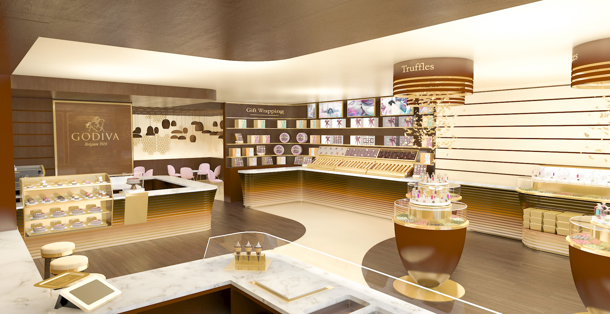 Godiva Store Interior