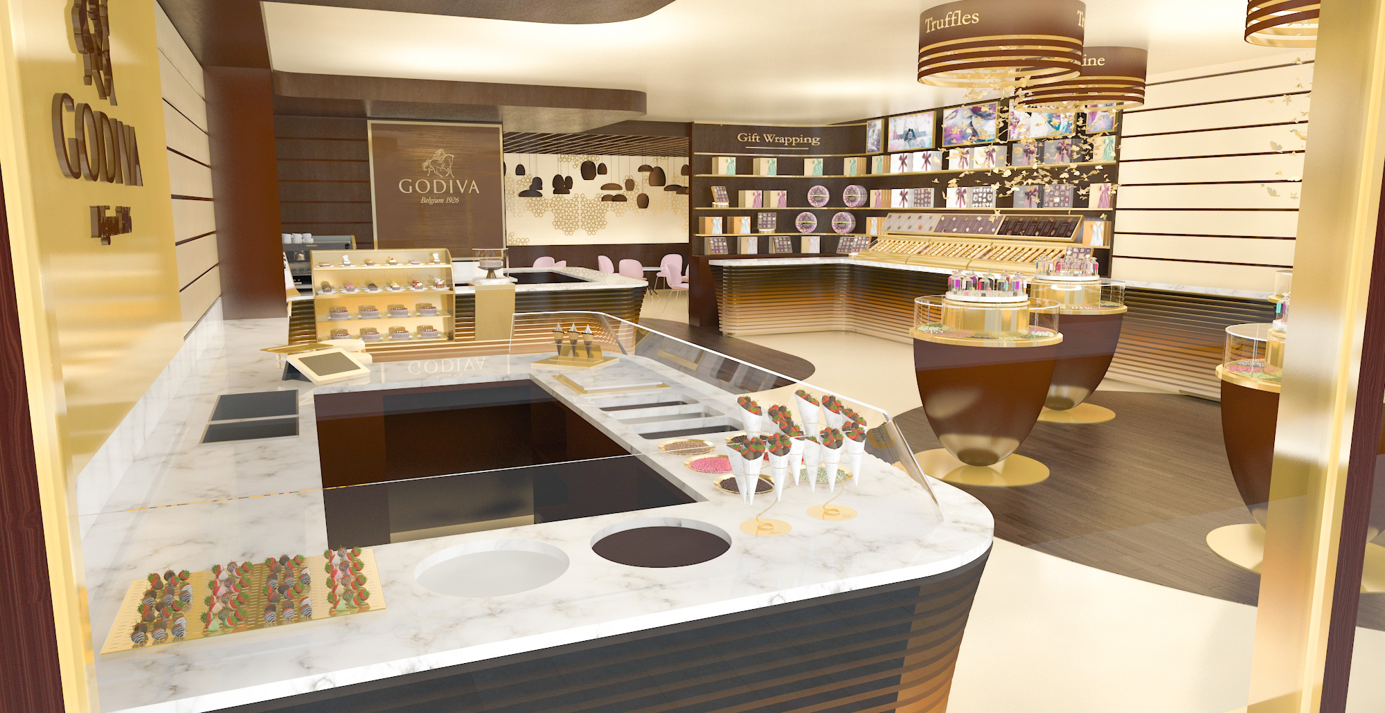 Godiva Store Interior